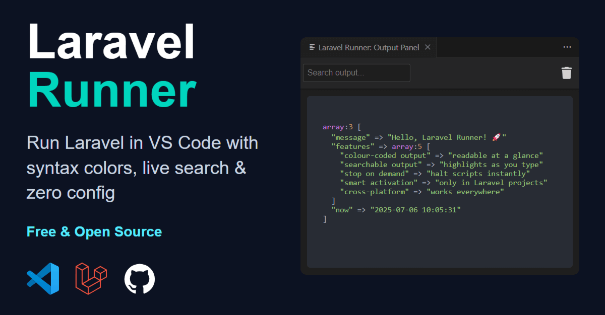 Laravel Runner – Run Laravel in VS Code